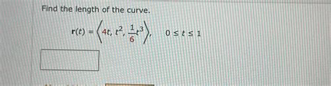 solved find the length of the