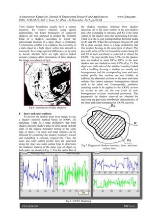 A Method Of Survey On Object Oriented Shadow Detection Removal For