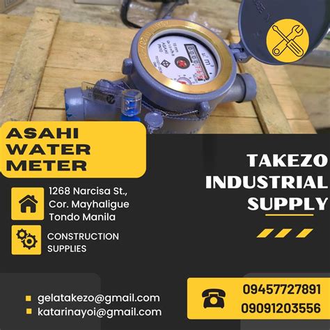 Asahi Water Meter Commercial And Industrial Construction Tools And Equipment On Carousell
