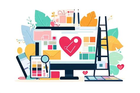 Web Design Elements Vector Illustration Premium Ai Generated Vector