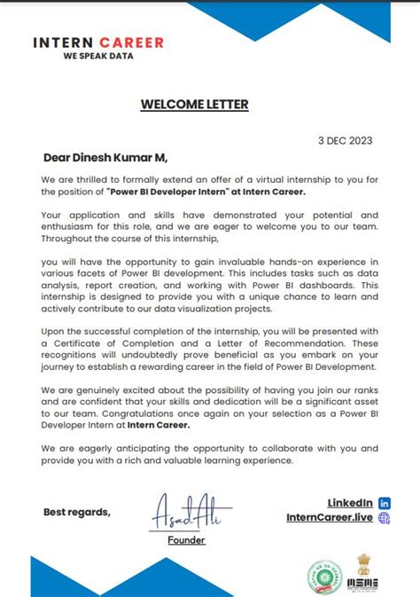 Dinesh Kumar M On Linkedin Skillsdevelopment Powerbi Internship