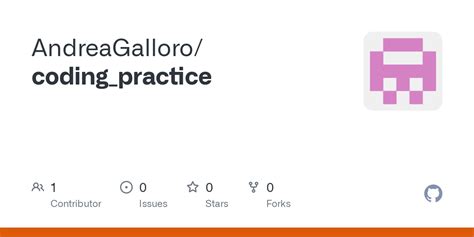 Github Andreagallorocodingpractice
