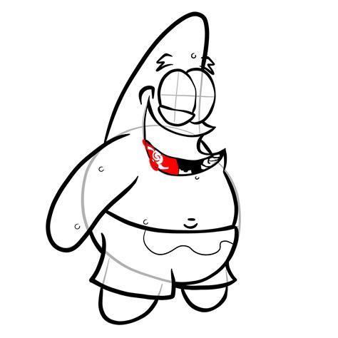 How To Draw Patrick Star Glitched Legends Sketchok