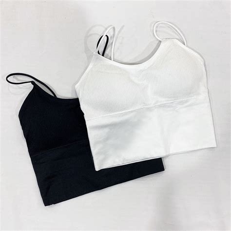 고퀄11할인 캡내장 볼륨업 탈부착 골지 캡나시 스포츠 캐미솔 끈나시 패드 쫀쫀 언더웨어 이너웨어 브라렛 브라탑 요가탑 필라테스 뽕브라 이너 브이넥 민소매 크롭 나시