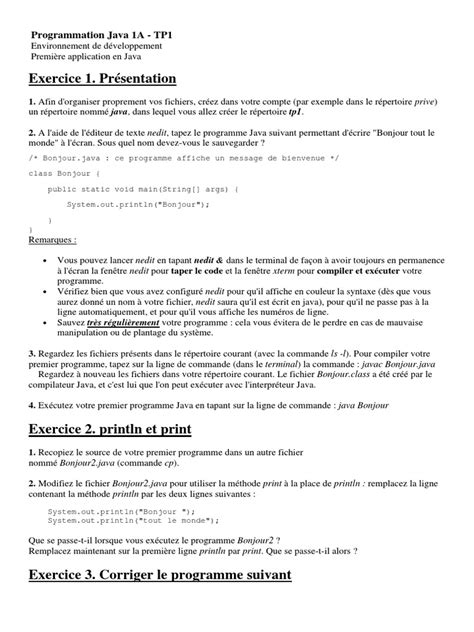 tp varough pdf classe informatique java langage de programmation