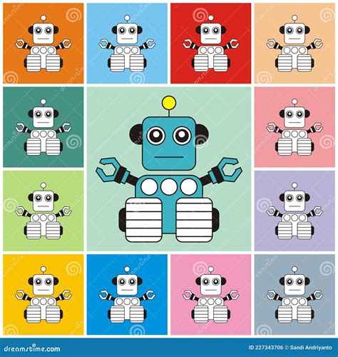 Robot Logo Vector Illustration Future Technology Artificial