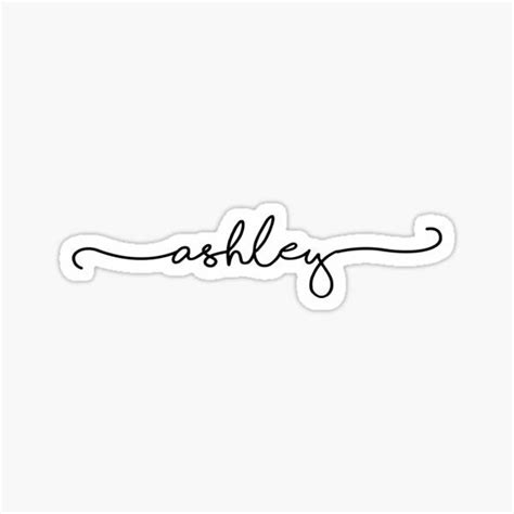 Ashley Name Tattoo Design