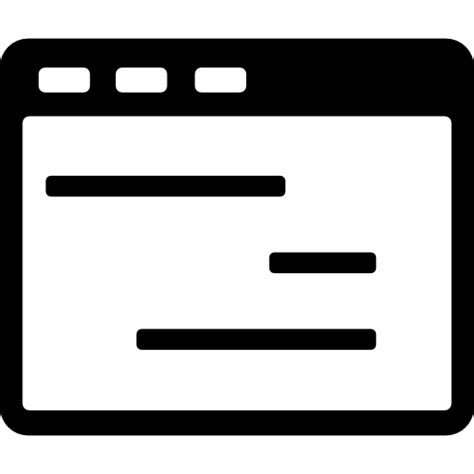 Text Window Basic Rounded Filled Icon