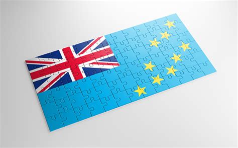 투발루의 국기가 인쇄된 직소 퍼즐 흰색 배경에 고립된 퍼즐 조각 성취와 완벽한 개념 국가 무결성의 상징 3d 일러스트레이션 개념에 대한 스톡 사진 및 기타 이미지 Istock