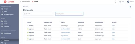 Lenses Approval Requests Lenses Io Documentation