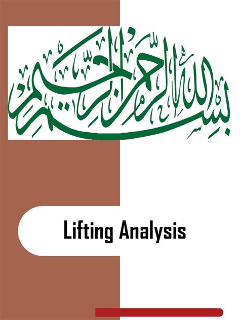 Ch 11 Lifting Analysis Pdf