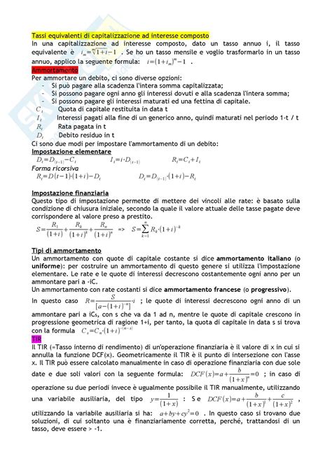 Preparazione Esame Orale Appunti Di Metodi Quantitativi