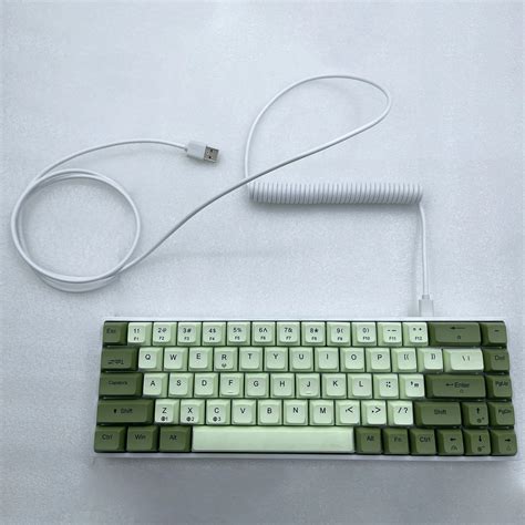 기계식 키보드 데이터 케이블 타입 C To Usb 코일 스프링 에비에이터 와이어 15 3m Aliexpress