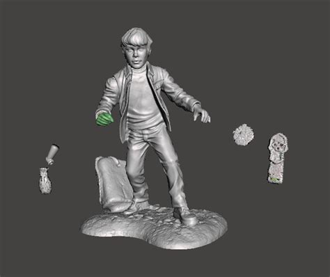 Télécharger fichier STL THE GOONIES MIKEY MIKE ARTICULATED FIGURE WITH COMPLEMENTS OBJ STL