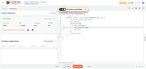 🌟 day 6 of 21 day ninjaslayground coding challenge by coding ninjas