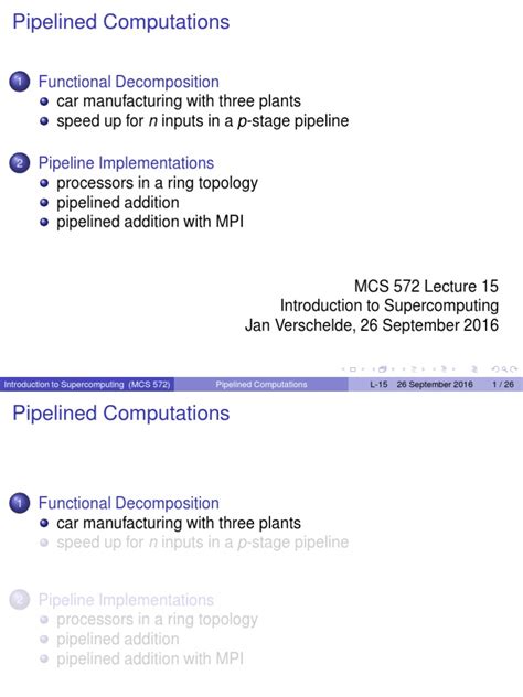 pipelines pdf supercomputer central processing unit