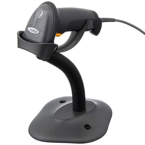 Symbol Zebra Ls2208 Series Corded Handheld Standard Range Laser Scanner Kit With Gooseneck Stand