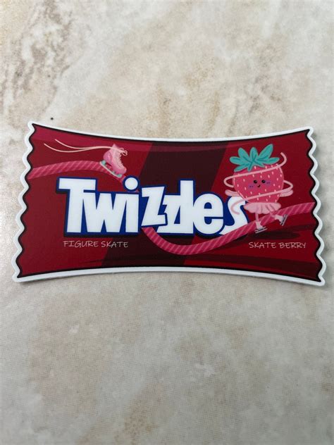 Twizzles Parody Figure Skating Sticker Laptop Sticker Skate Sticker