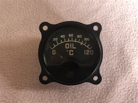 OIL PRESSURE Temperature Gauge MKIB RAF Vintage Aircraft 20 00