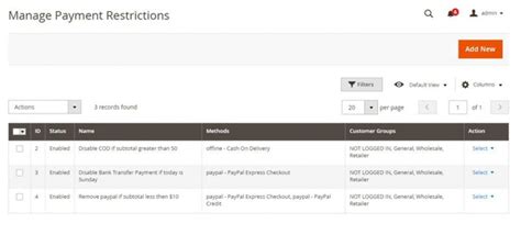 How To Restrict Payment Method For Customer In Magento 2 Quora