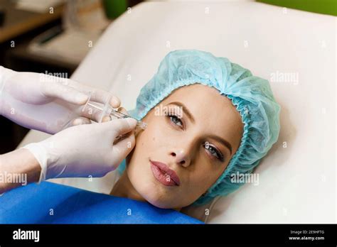 Filler Injection In Cheekbones Ontour Plastic For Correcting The Volume And Shape Of The Nose