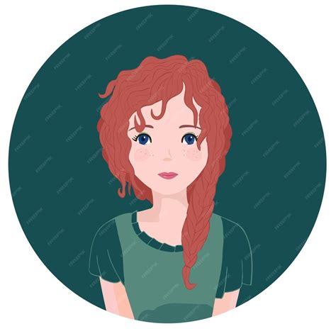 Premium Vector Redhead Girl Vector Design