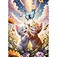 DPHERO DIY Kätzchen Diamant Painting Bilder für Erwachsene Anfänger 5D