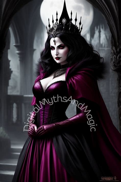Fantasy Gothic Queen Poster In The Fantasy Genre Mystical Angel Dark