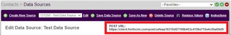 Setting Up A Web Form Data Source Forth