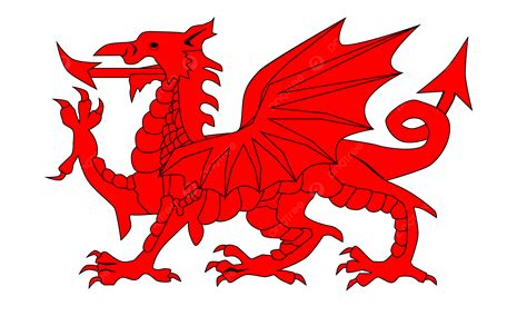 Welsh Dragon Mythical Wales National Welsh Dragon Mythical Png