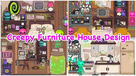 Creepy Furniture House Design😱🏚👻 Toca Boca House Makeover Toca Life
