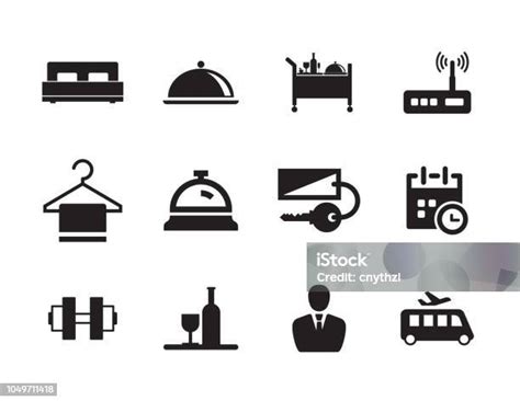 호텔 아이콘 세트 가방에 대한 스톡 벡터 아트 및 기타 이미지 가방 관광 날씬한 Istock
