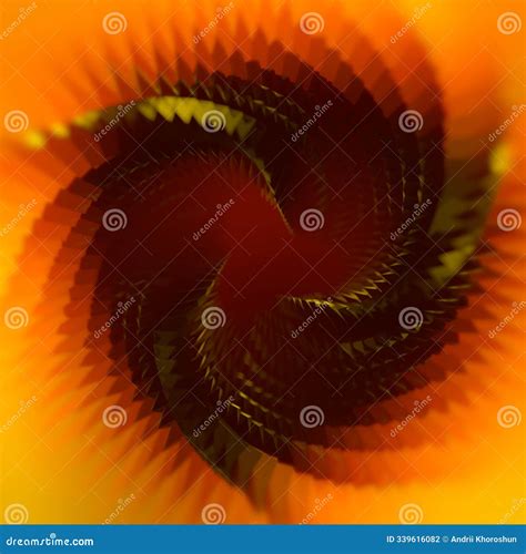 Digital Illustration Of A Spiral Twisted Figure In The Shape Of A