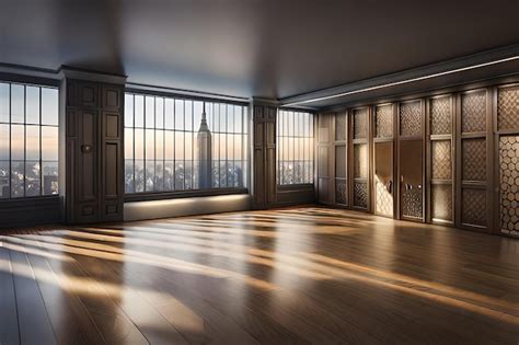 Empty Room Premium Ai Generated Image