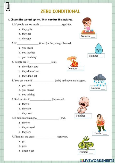 Zero Conditional Test Worksheet In 2025 Kindergarten Phonics