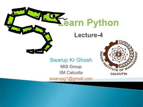 Python Lec4 Ppt