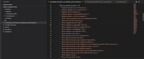 Policy Definitions Exclusion Not Working In V Issue Azure Terraform Azurerm Caf