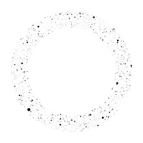 Premium Vector Circle Halftone Dotted Background