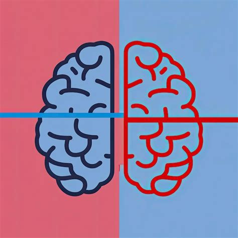 Left Brain Right Brain Thinking Background Premium Ai Generated Image