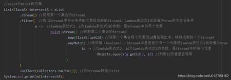 Java使用stream求对象集合的交集、差集详解stream两个集合取交集 Csdn博客 Java使用stream求对象集合的交集、差集详解stream两个集合取交集 Csdn博客