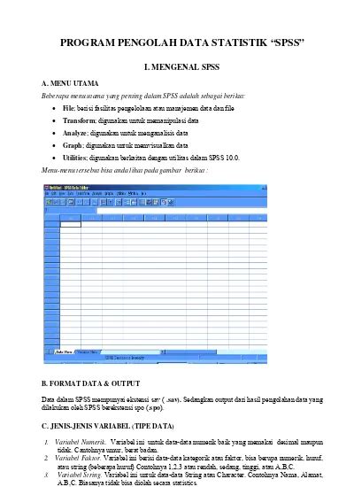 Top Pdf Data Hasil Analisis Statistik Dengan Spss