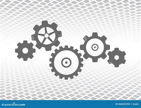 Cogs Gears Teamwork Mechanism Design Stock Vector Illustration Of Template Engineering 266222203