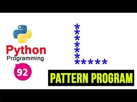 Printing Stars In L Shape In Python Programming Amulya S Academy