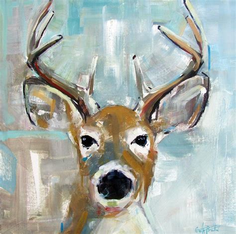 Majestic White Tail Buck Deer Painting