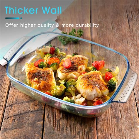 Clear Glass Baking Dish For Oven Oblong Casserole Dish Rectangular Baking Pan