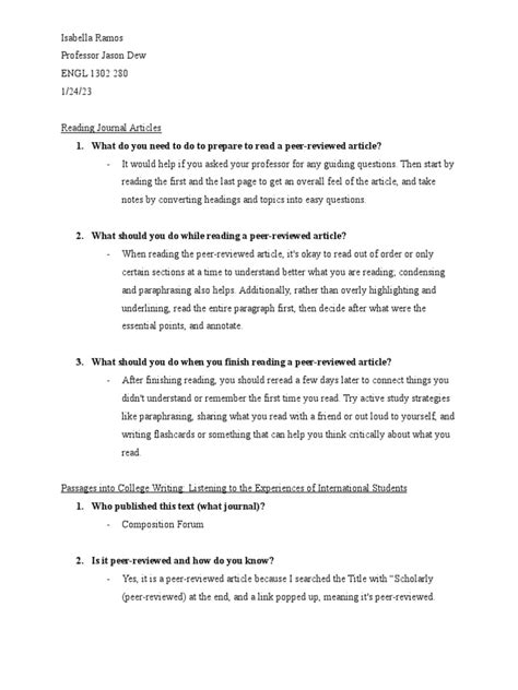 Week 2 Homework Pdf Experience Anxiety