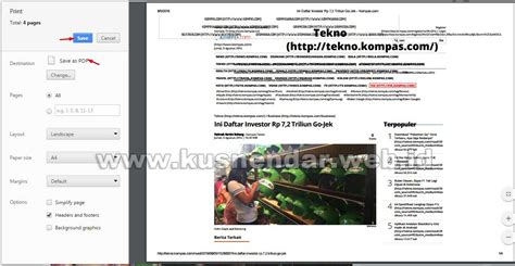 Cara Mudah Print Halaman Web Secara Utuh Di Komputer Kusnendar