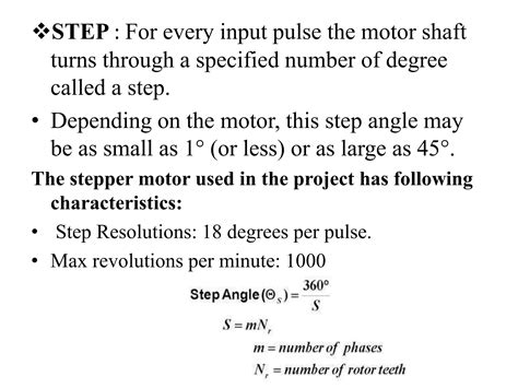 Stepper Motor Control Pptx