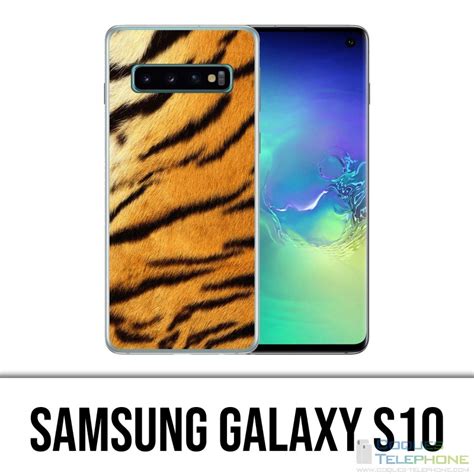 Samsung Galaxy S10 Hülle Tiger Fur