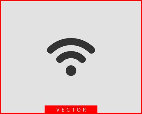 Free Wi Fi Icon Connection Zone Wifi Vector Symbol Radio Waves Signal 14437542 Vector Art At